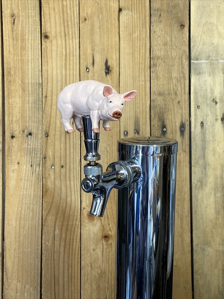 Pig Mini Beer Tap Handle Farmer Farm Animal Swine Babe Bacon Fair Boar ...