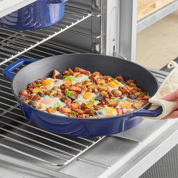 Valor 17" Enameled Cast Iron Skillet with Dual Handles (select color ...