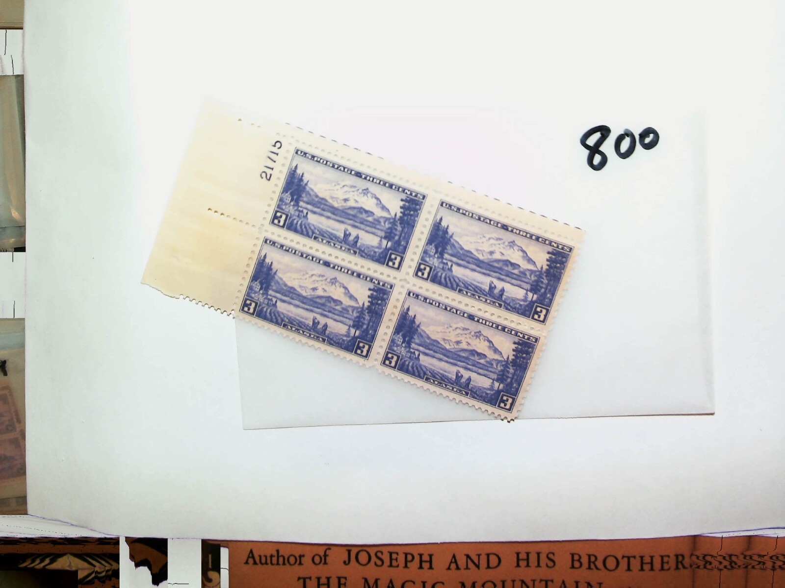U. S. Stamp plate block - 800 - Territorial Alaska - comb. shipping! | eBay