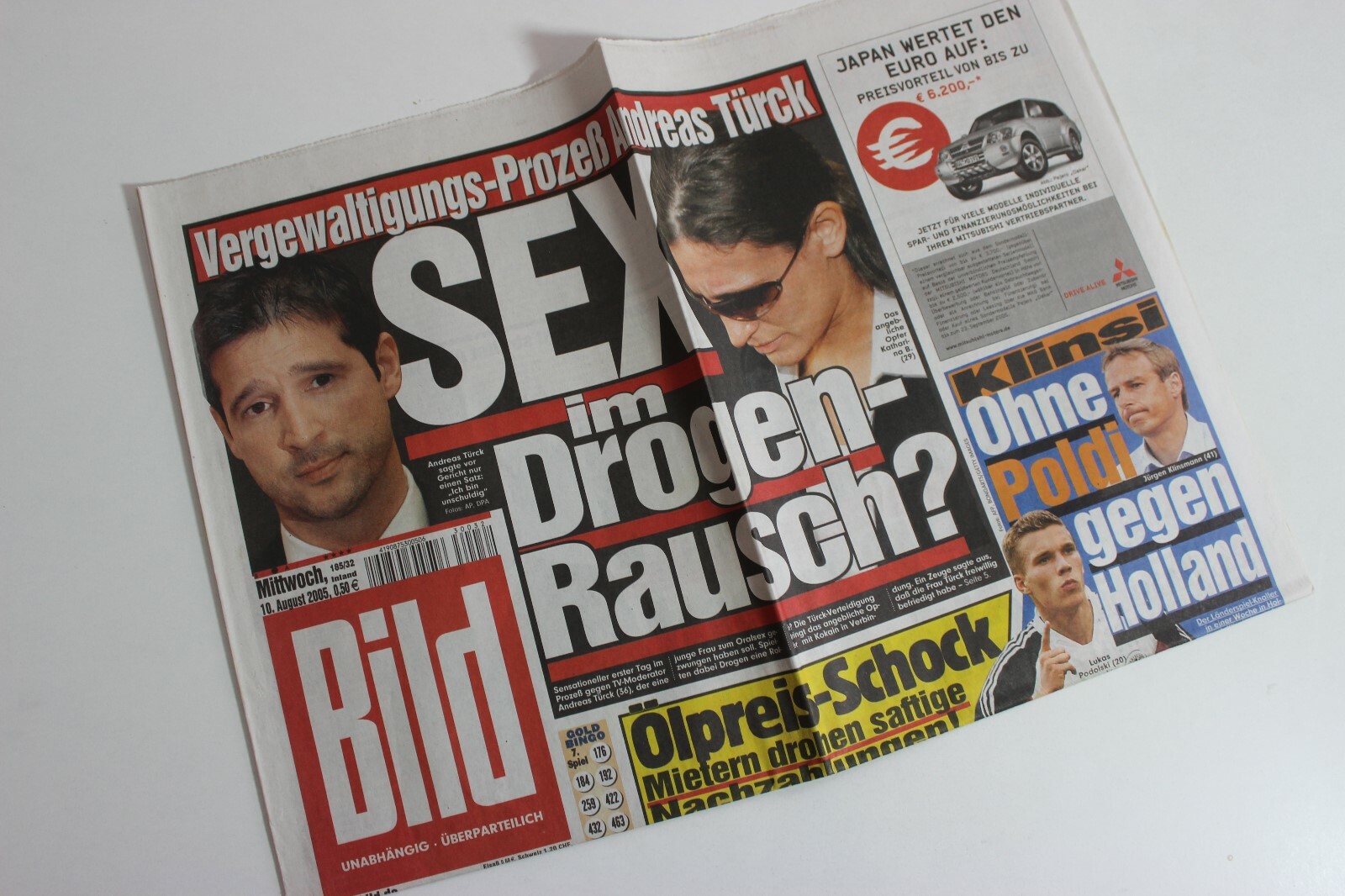 BILDzeitung 10.08.2005 August 10.8.2005 Geschenk für besondere Anlässe ...