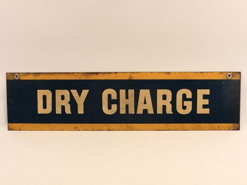 Vintage Dry Charge Double Sided Gas Station Repair Shop Sign | eBay