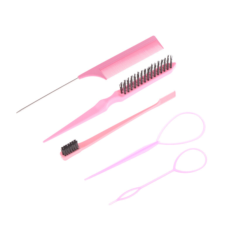 5pcs/set French Braid Tool Loop Elastic Hair Bands Remover Cutter Rat ...