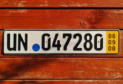GERMANY/GERMAN Temporary Yellow License Plate from Europe | eBay