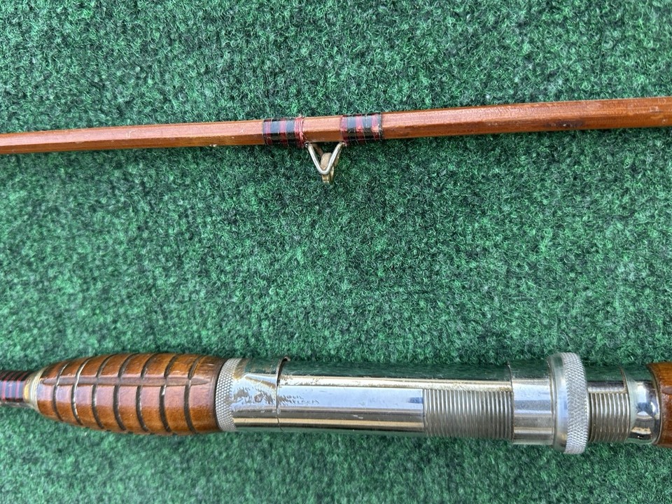 Antique Bamboo Montague Offshore Fishing Rod Deep Sea | eBay