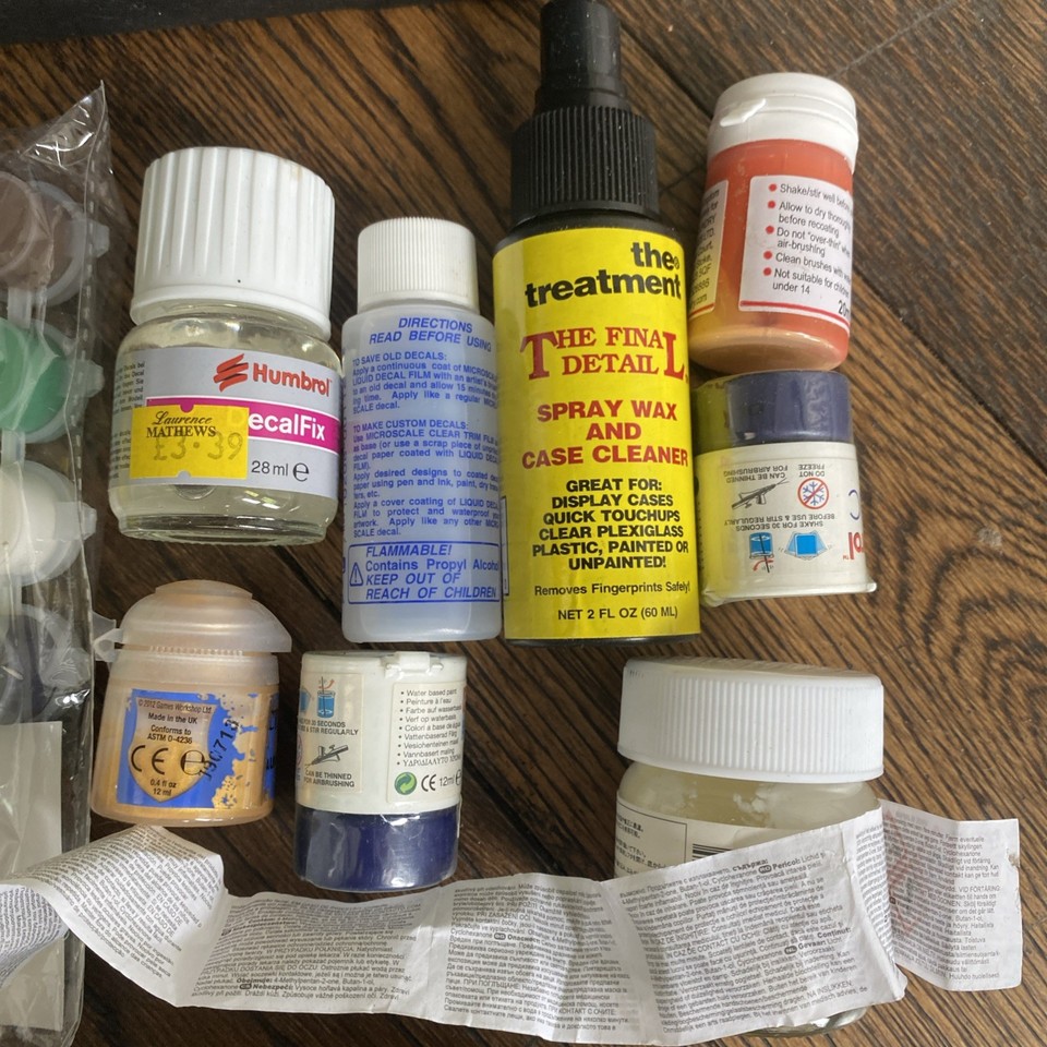 Model Makers Tool Box Tools Paints Glue And Selection Accessories Most Unused | eBay UK