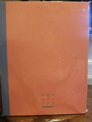 Poppin Work Happy Lined Journal | eBay