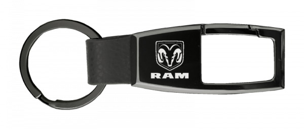 RAM Logo Premier Carabiner Black Pearl Key Chain Ring Fob Official ...