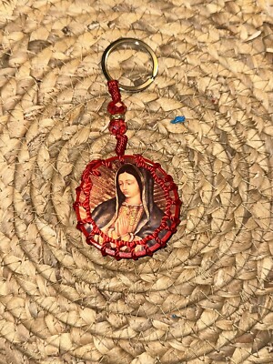 Virgin Mary VIRGEN MARÍA STRING KEYCHAIN PENDANT HANGING DECORATION RED ...