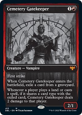 MTG Cemetery Gatekeeper Innistrad: Double Feature 415 Foil Mythic for ...
