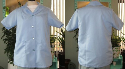 Best Medical Button Down Scrub top Blouse Smock 2 Pockets Sz 2X to 5X ...