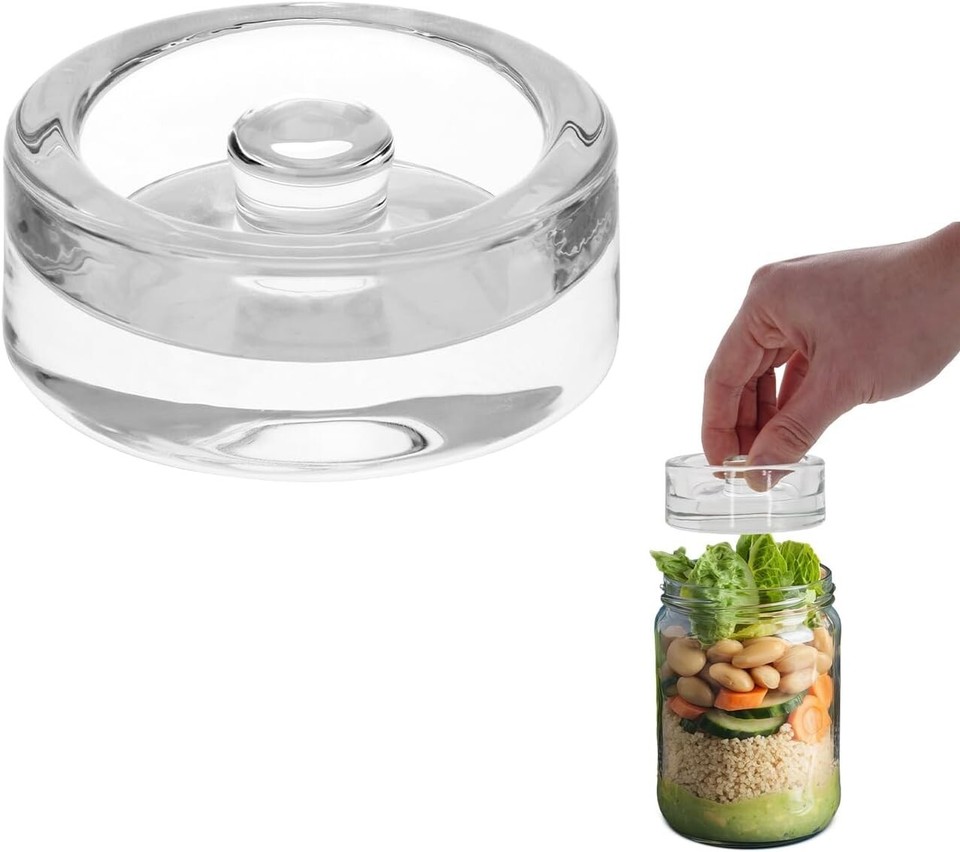 2/9 Pc Fermentation Glass Weights with Easy Grip Handle for Wide Mouth ...