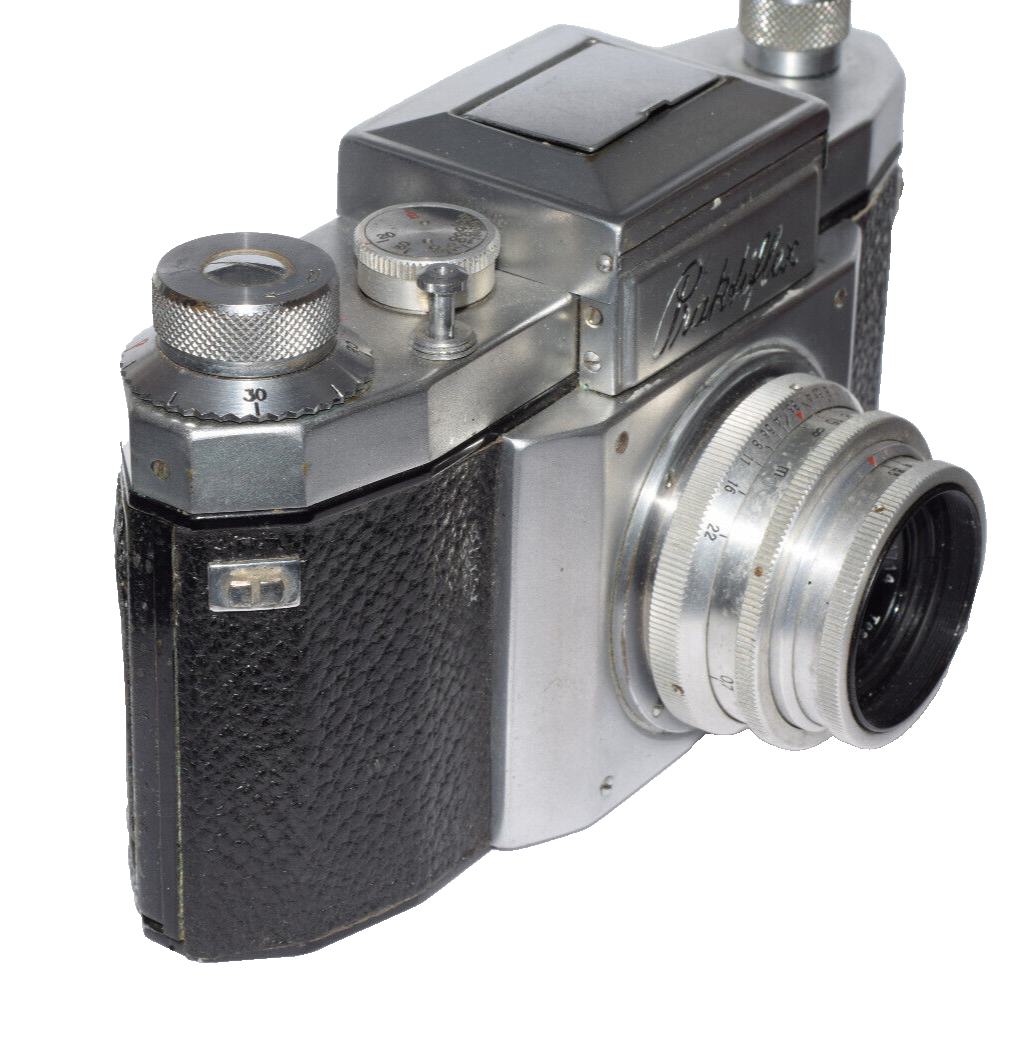Camera Praktiflex With Lens Zeiss Jens Tessar 3.5/5cm Red T Camera Praktiflex With Lens Zeiss Jens Tessar 3.5/5cm Red T
