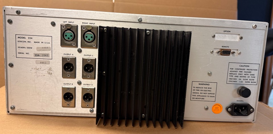 Lexicon 224XL Digital Reverb and Remote Control | eBay