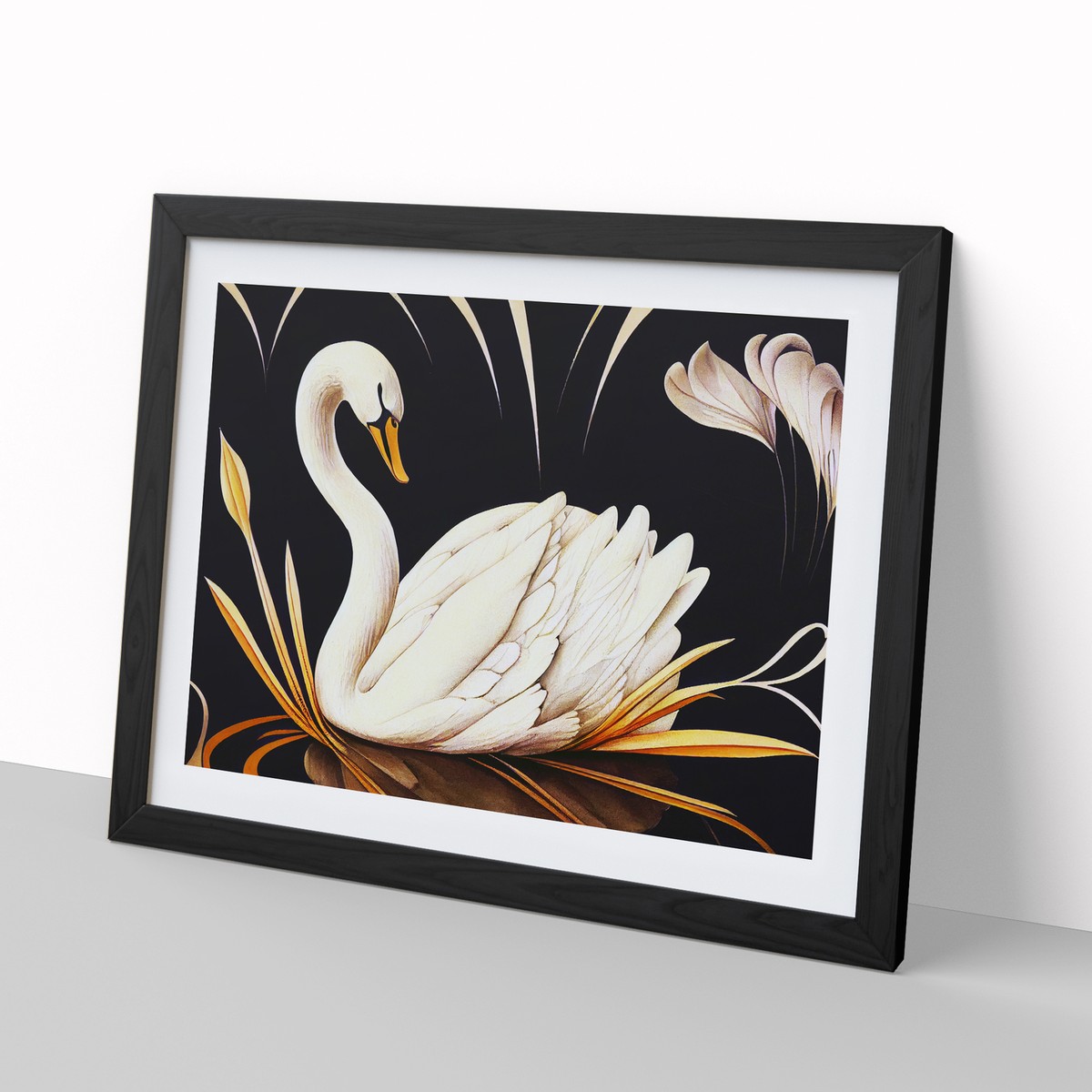 Swan Wallpaper Design Giclee Swan Prints | Swans Wall Art Print Alan