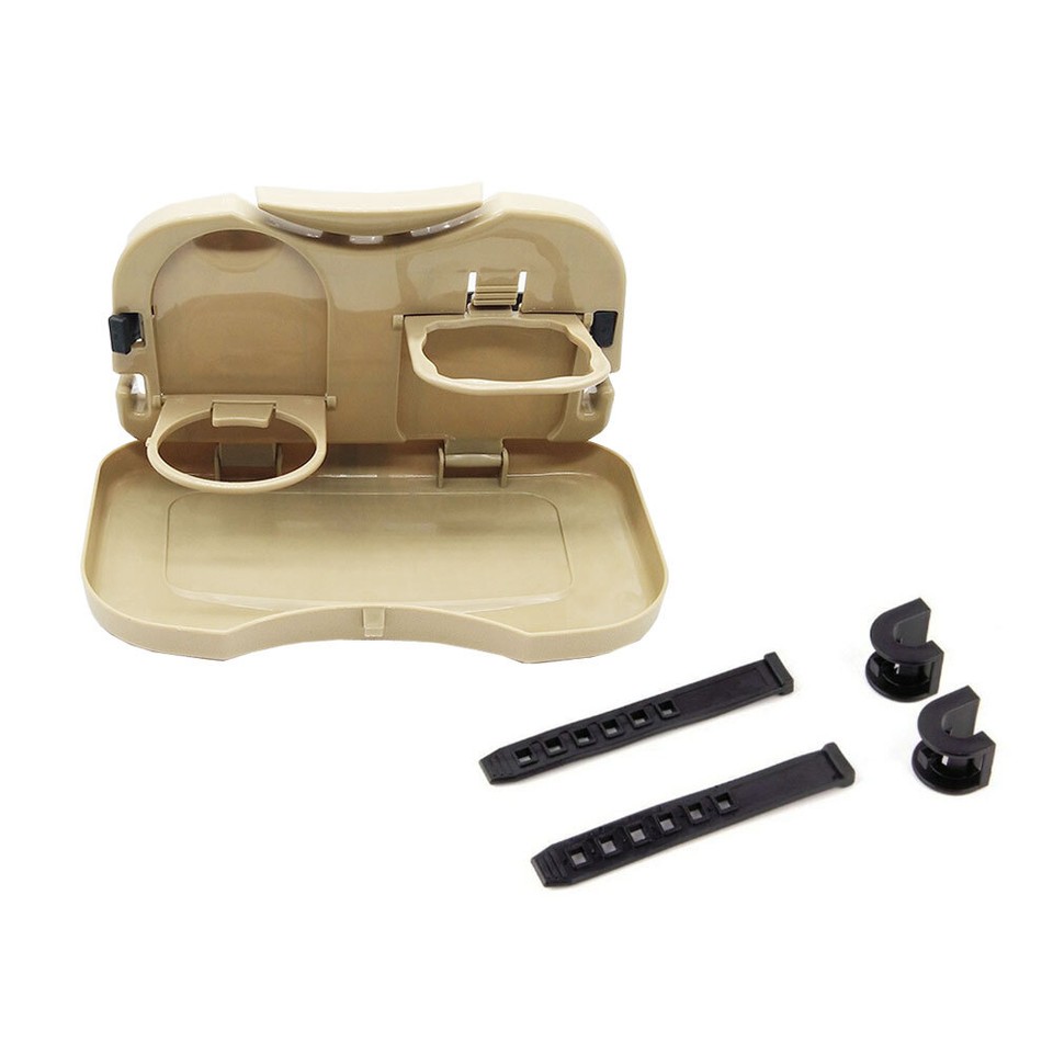 1x Folding Car Back Seat Headrest Table Tray Cup Holder Accessories ...