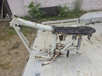 Bsa Dove Grey A65 Oif Frame Swingarm Shocks Kick Side Stand Brake Lever ...