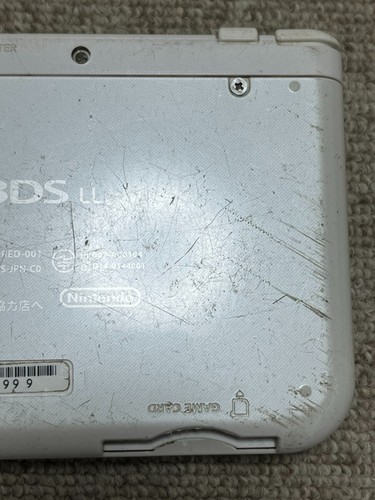 New 3DS LL XL Pearl White Japan Nintendo Console region Japanese A933 ...