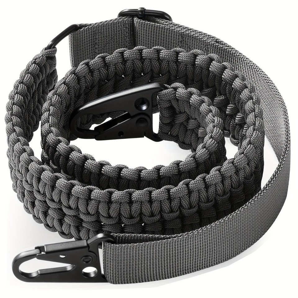 Tactical 2 Point Adjustable Paracord Gun Sling (Rifle Shotgun Crossbow ...