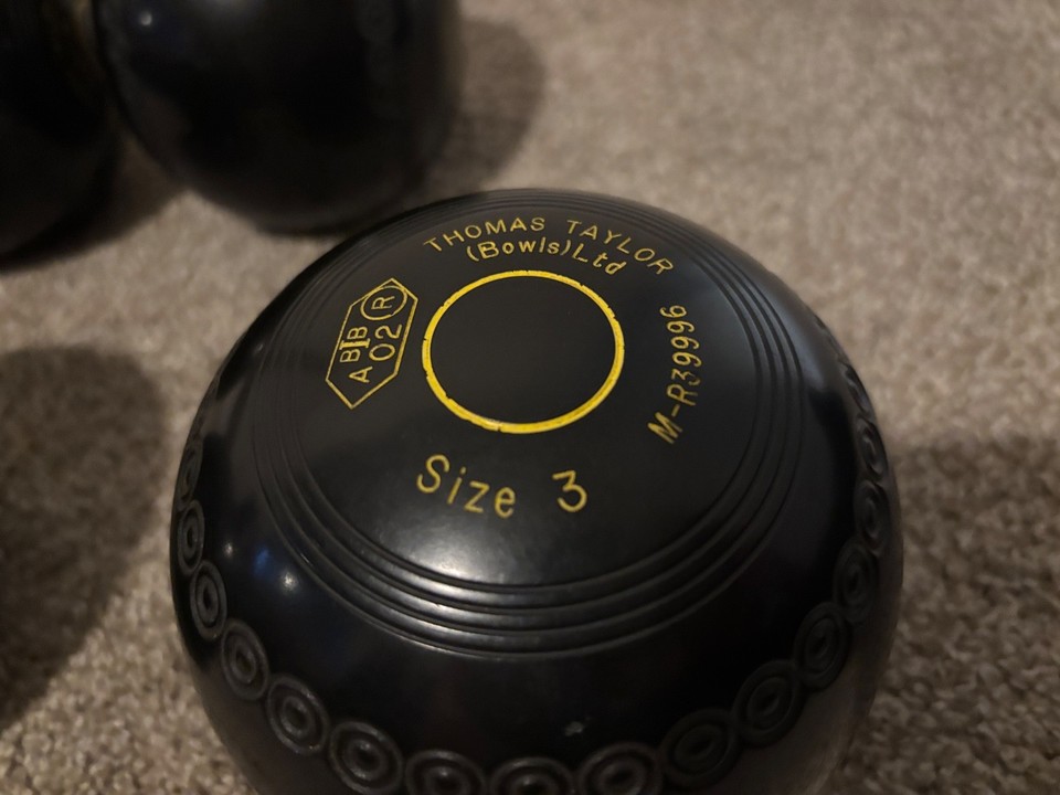 Vintage Thomas Taylor Bowls Rinkmaster Size 3 Nice Condition | eBay UK