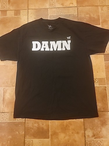 Wwe Authentic Damn Shirt Adult Xl Black Short Sleeve Shirt Ron Simmons ...