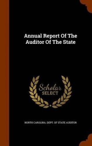 Annual Report of the Auditor of the State (Hardcover, 2015) for sale ...