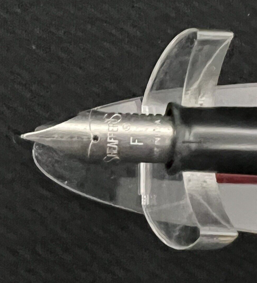 Vintage Sheaffer Translucent Red School Fountain Pen - READ DESCRIPTION ...