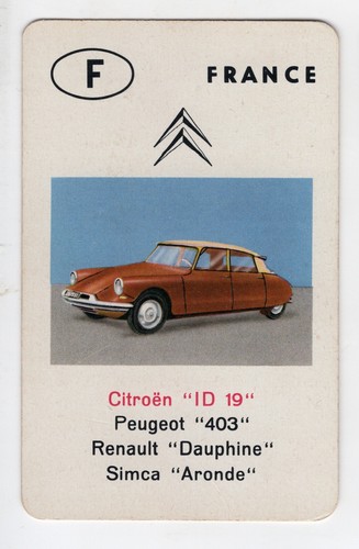 Very old vintage car card. Citroen “ID 19” France | eBay