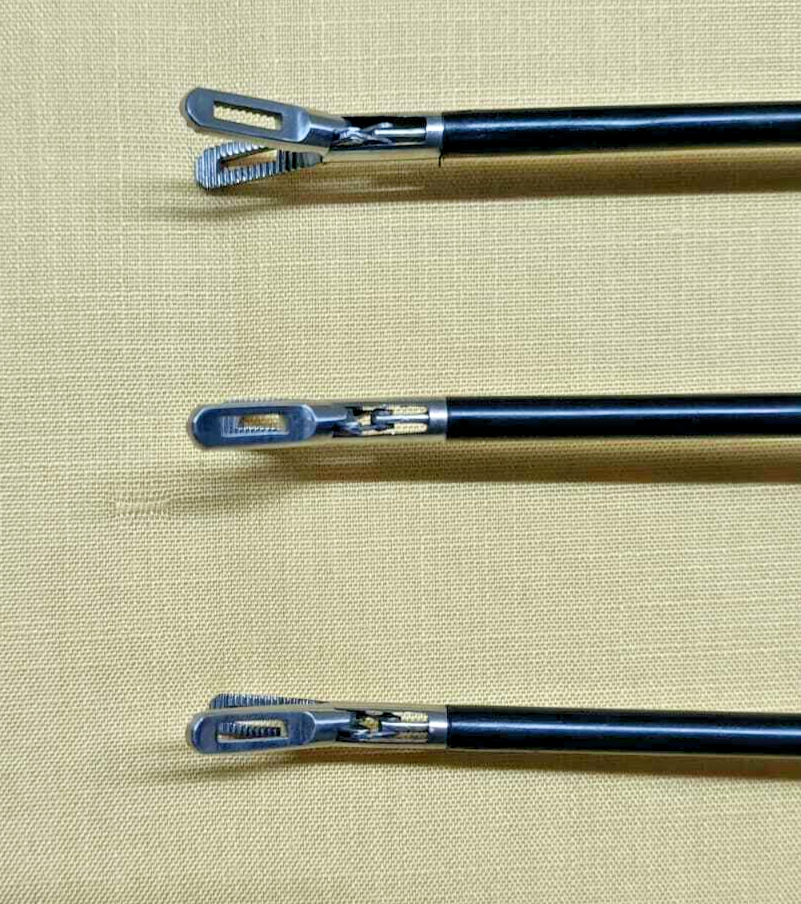 3pc Laparoscopic Bowel Grasper 5mmx330mm Endoscopy Reusable Instruments ...