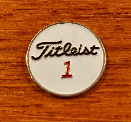Titleist #1 Flat Metal Logo Golf Ball Marker | eBay