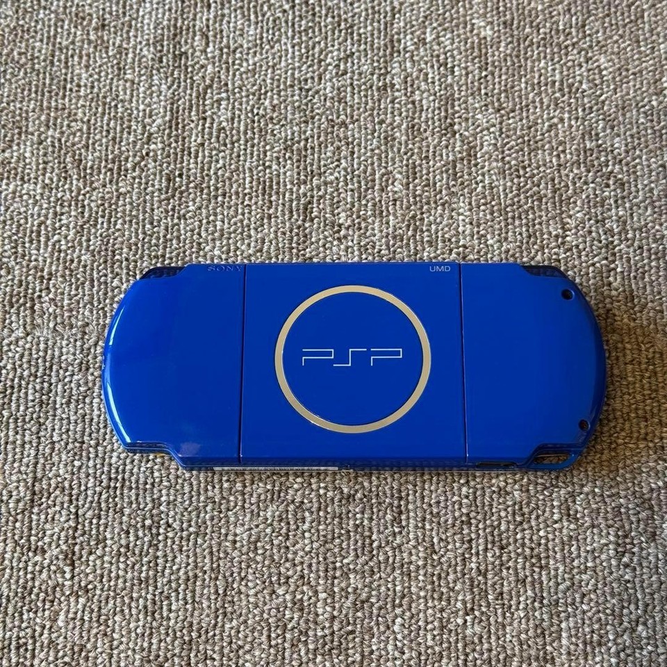 SONY Playstation PSP 3000 Blue White Game Console Good Tested Condition ...