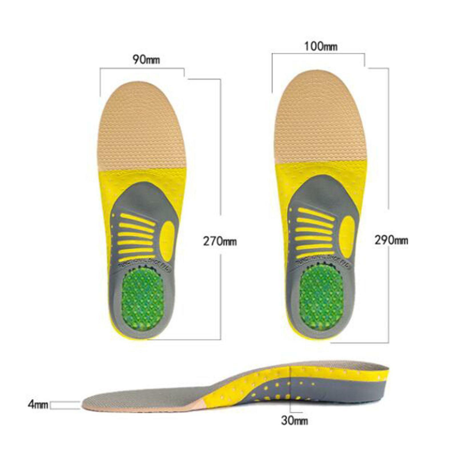 Orthopedic Flat Foot Sole Pad Orthotic Insoles Shoes Insert Light Large ...