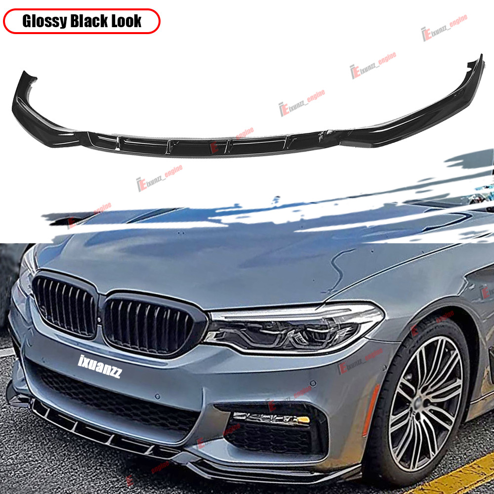 For BMW 5 Series G30 G31 G38 540i M Sport 2017-20 Glossy Black Front ...