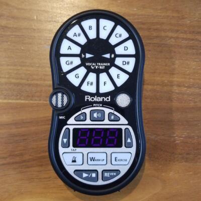 Roland VT-12 BK Vocal Trainer Ultimate Pocket Vocal Coach Black Tested ...