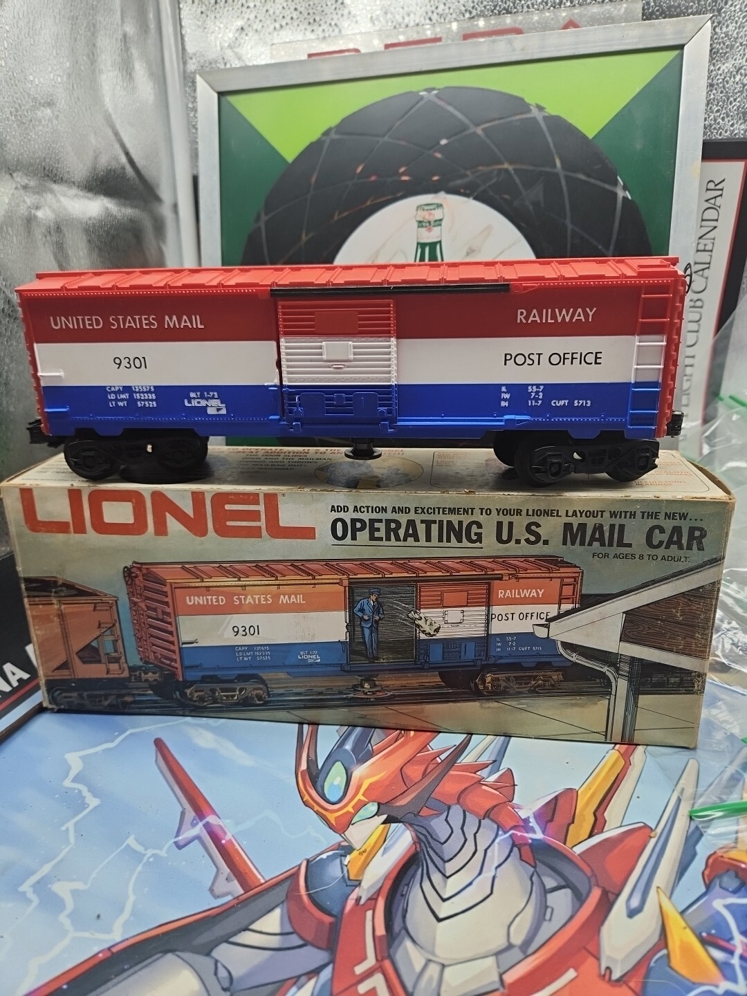 Vintage Lionel 6-9301 O Gauge US Mail Operating Boxcar #9301 w/Original ...