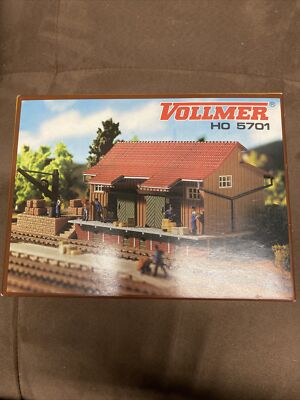 VOLLMER 5604 HO SCALE GOODS WAREHOUSE SHED STATION MODEL RAILWAY LAYOUT ...