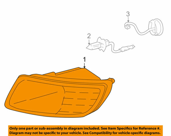 81221-60090 Toyota Lamp unit, fog lamp, lh 8122160090, New Genuine OEM ...