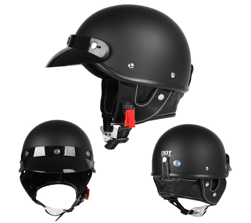 Motorcycle Helmet Half Open Face Helmets FREE UK Delivery | FREE 365