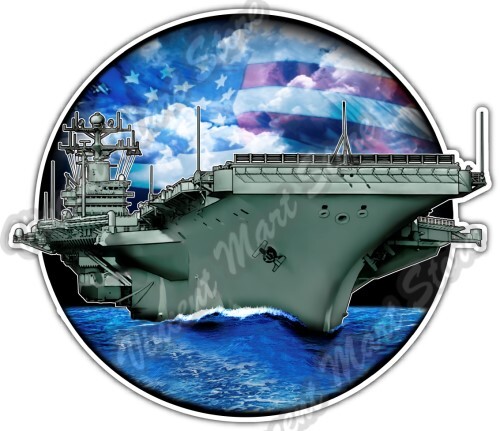 Naval Ship US Army Navy Military Aircraft Car Bumper Vinyl Sticker ...