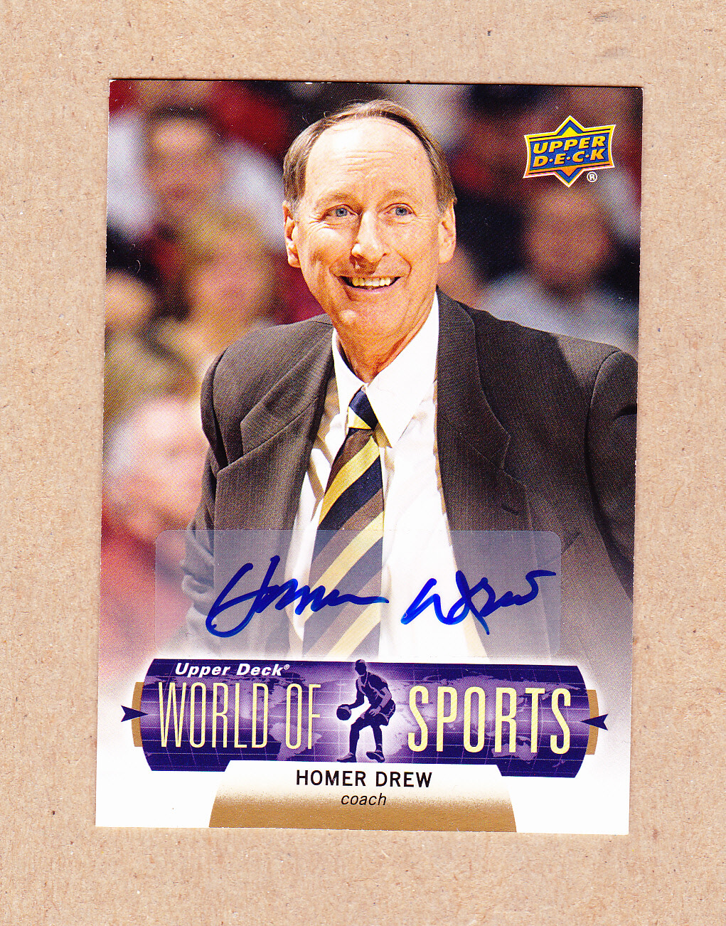 Homer Drew signed 2011 Upper Deck World of Sports certified card #84 ...