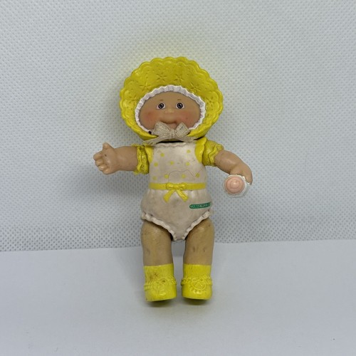 Vintage 3.5” 1984 Miniature Cabbage Patch Doll - Baby Bottle With ...