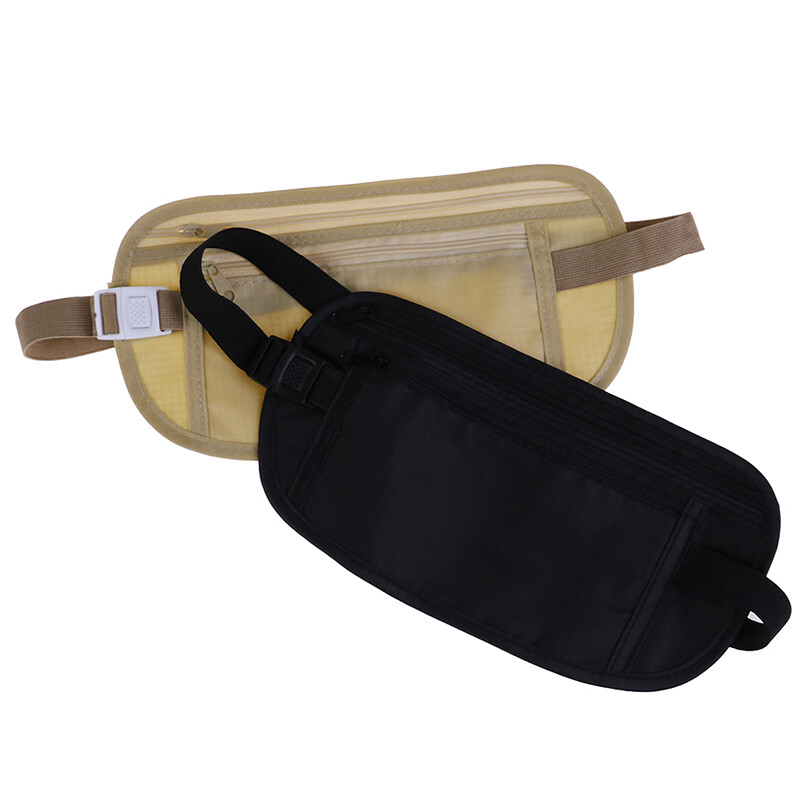 Travel Money Belt Hidden Waist Security Wallet Bag Passport Pouch ID ...
