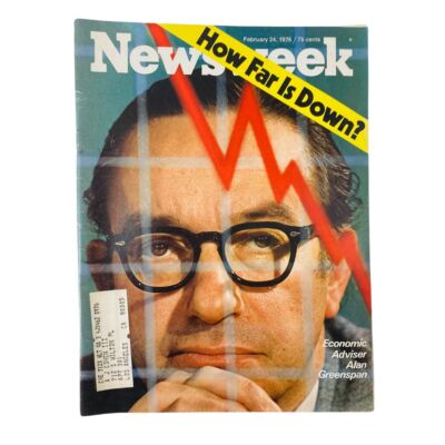 VTG Newsweek Magazine February 24 1975 Economic Adviser Alan Greenspan ...