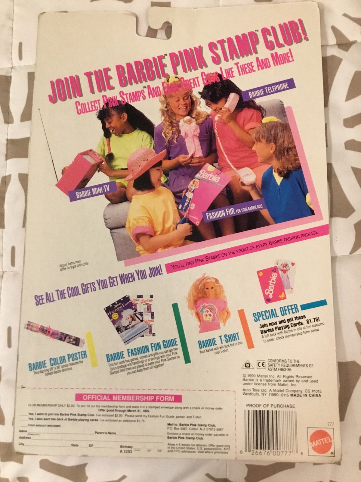 on Card Barbie Sporting Life Fashions Checkers Outfit Set 777 Mattel ...