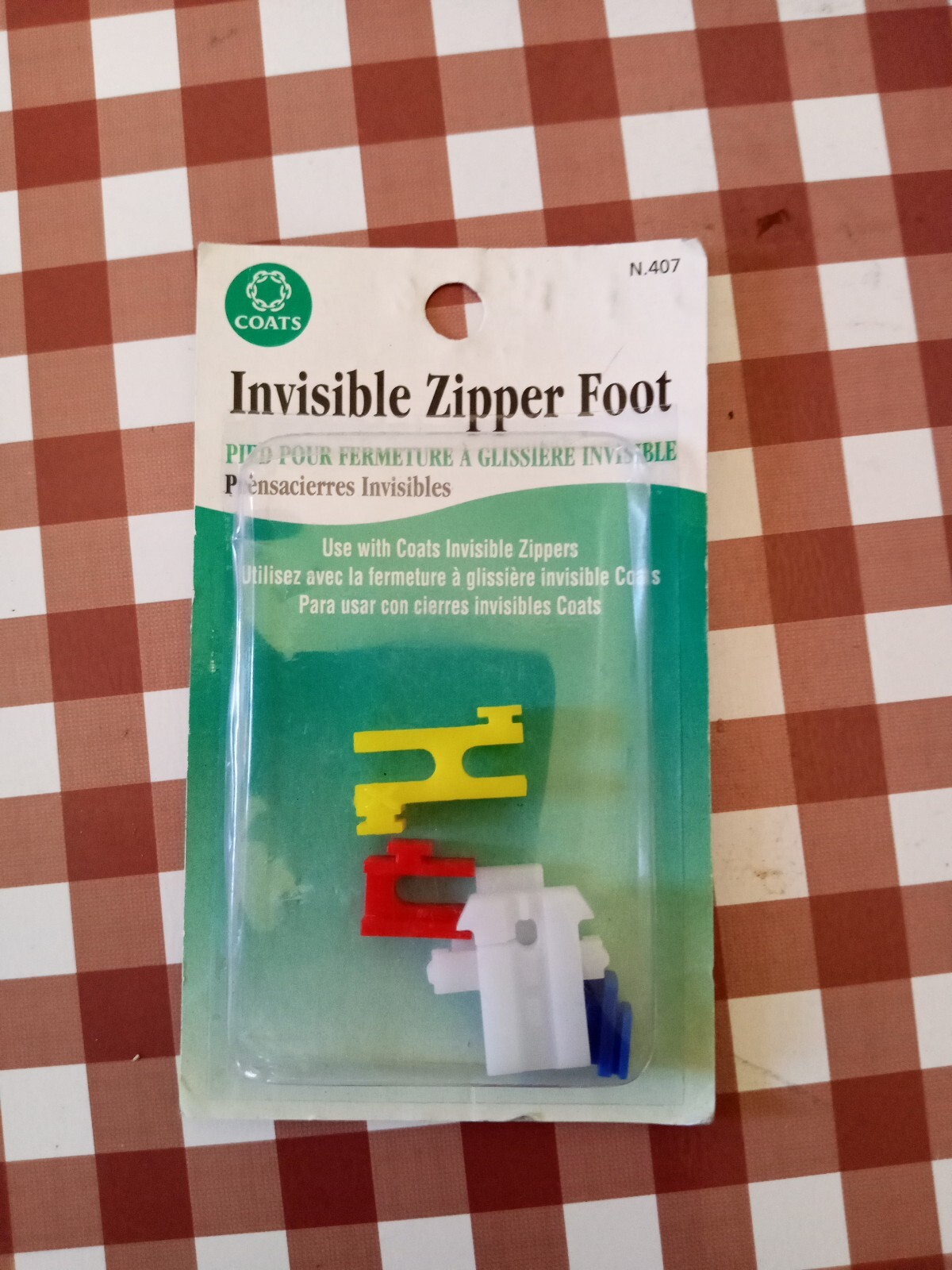 Coats Invisible ZIPPER Foot #407 073650994074 for sale online | eBay