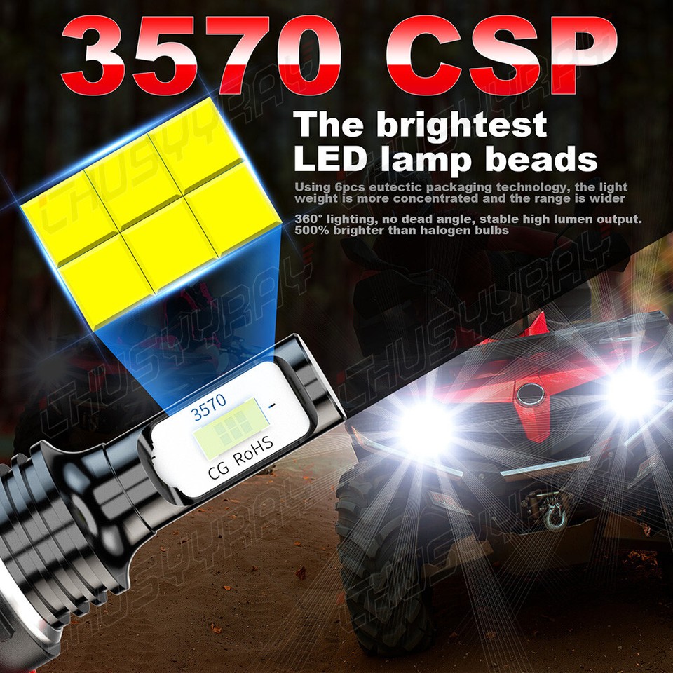 Replacement for 4030061 Headlight Bulb ATV Polaris models 30/30w 3 ...