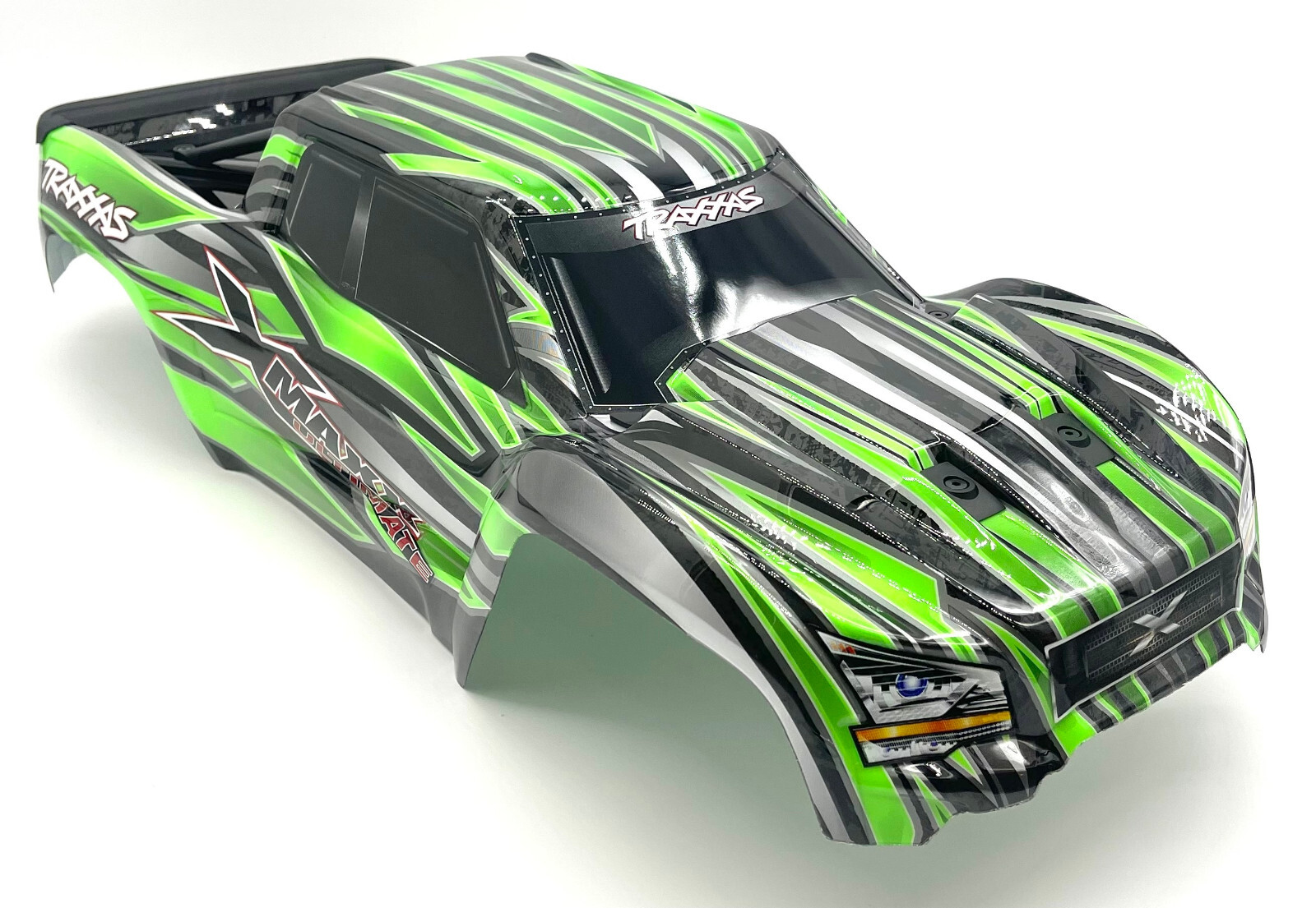 X-MAXX Ultimate BODY Shell (GREEN Factory Painted ProGraphics Traxxas ...