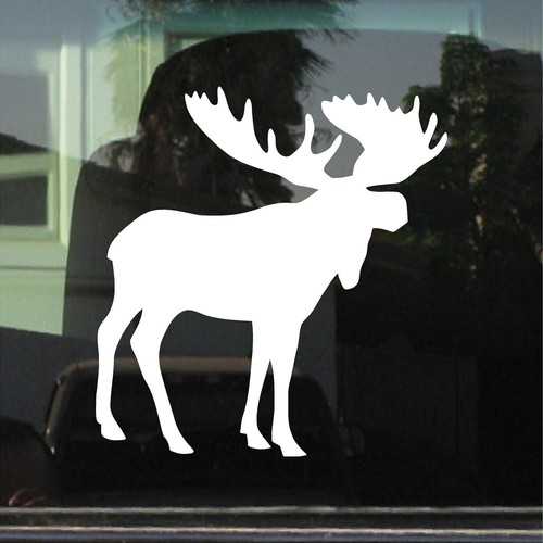 MOOSE CAR WINDOW LAPTOP VINYL DECAL / STICKER | eBay