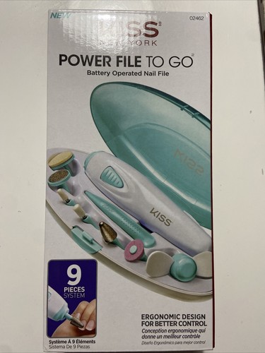 KISS Power File To Go Battery Operated Nail File 8 Pieces Model 02462 ...