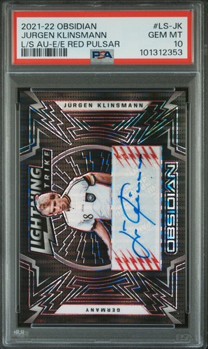 2021-22 Panini Obsidian - Lightning Strike Autographs Jurgen Klinsmann ...