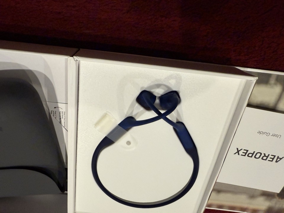 AfterShokz Aeropex Open-Ear Bone Conduction Wireless Headphones - Blue ...